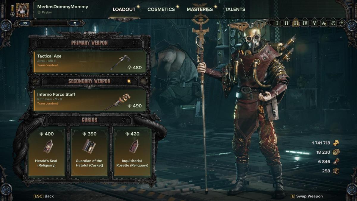 Inferno Staff - Psyker Build for Darktide - Darktide WH40k