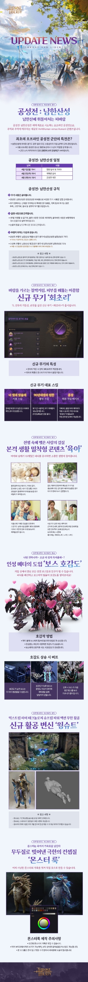 [Gungee] 1 April (Mon) Update Notes - Throne and Liberty