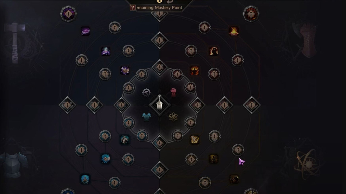 New Weapon Mastery Nodes System Overview Page for Throne and Liberty